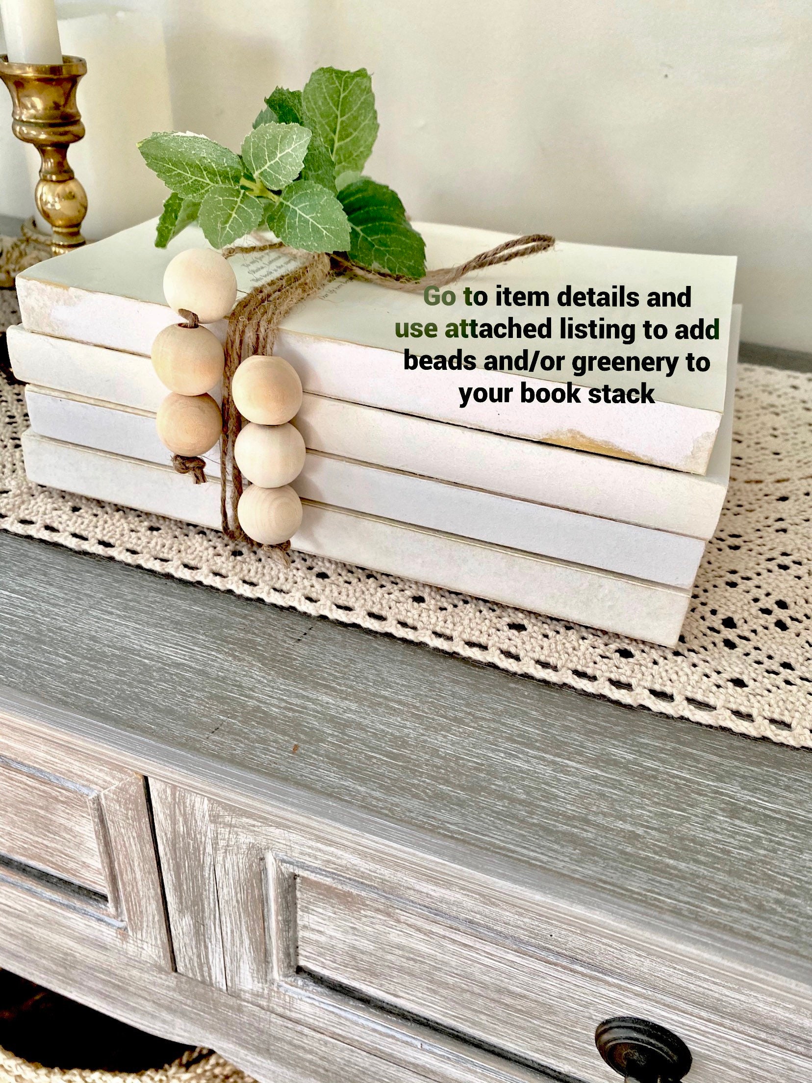 Rustic Books Farmhouse Book Book Stack Vintage Decor - Etsy