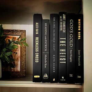 Bundle of Black Books, Staging Books, Home Decor, Decorative Books ...