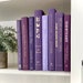 Purple Books Decorative Book Display Books Book Decor - Etsy