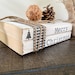 Stamped Christmas Book Stack: Rustic Holiday Decor - Etsy