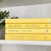 Yellow Books for Bookshelf Interior Design, Yellow Decor, Decorative ...
