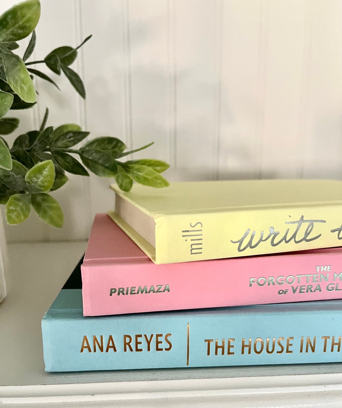 Aesthetic Pastel Book Decor, Kids Room Dorm Room Colored Book, Book for ...