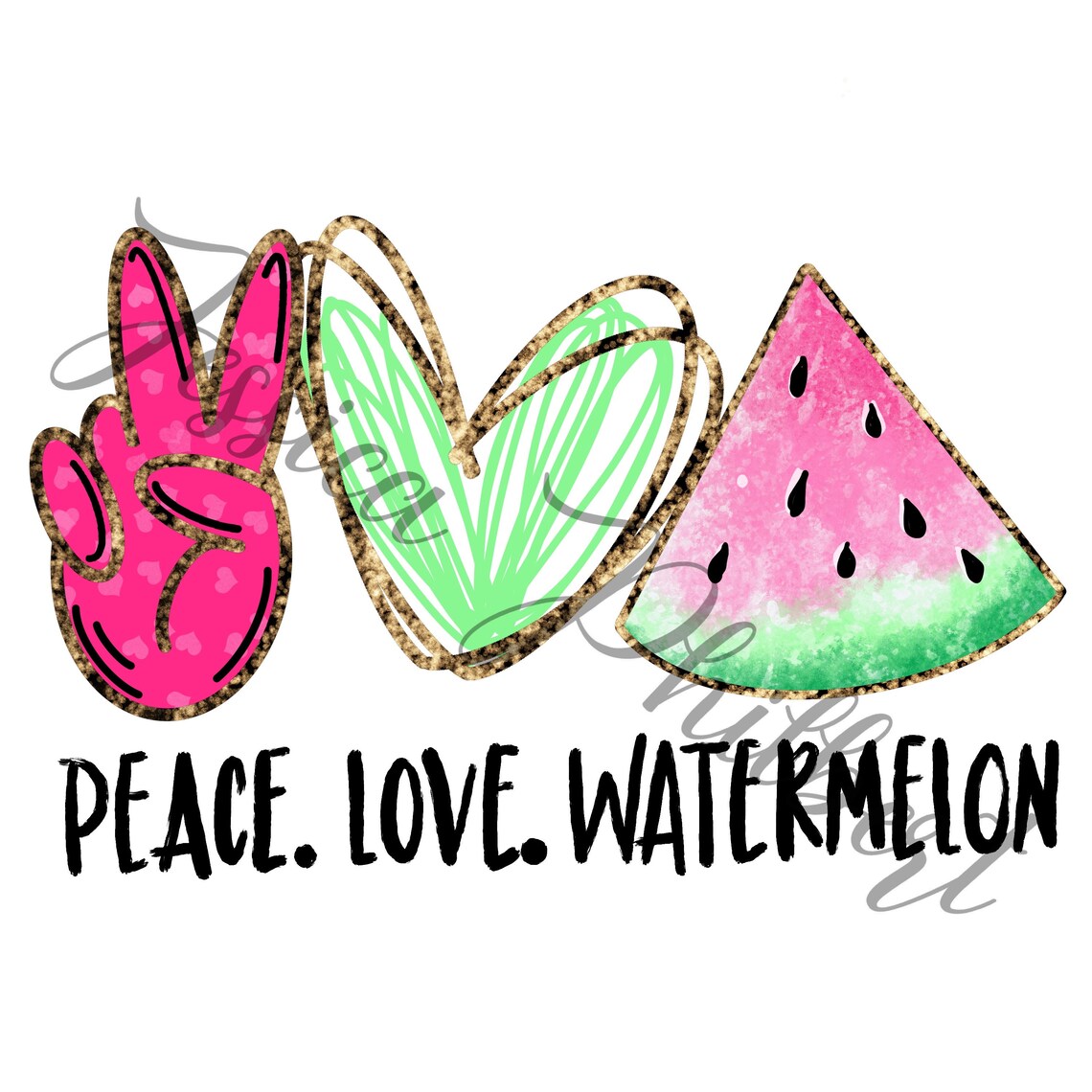 Peace Love Watermelon PNG JPEG Watermelon PNG, Watermelon Jpeg ...