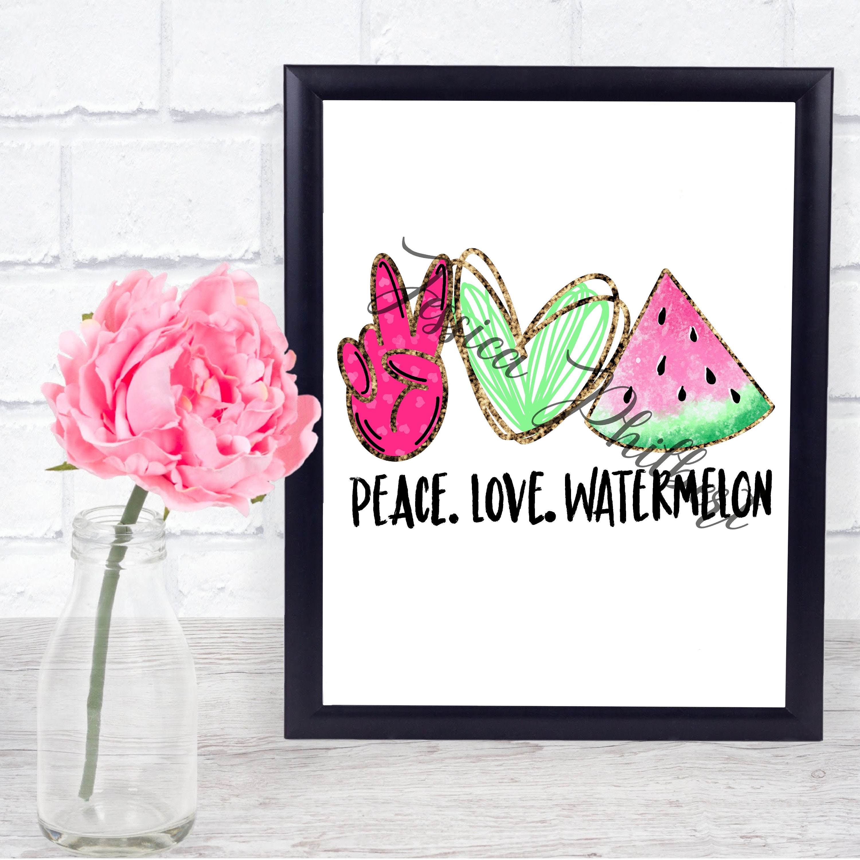 Peace Love Watermelon PNG JPEG Watermelon PNG, Watermelon Jpeg ...