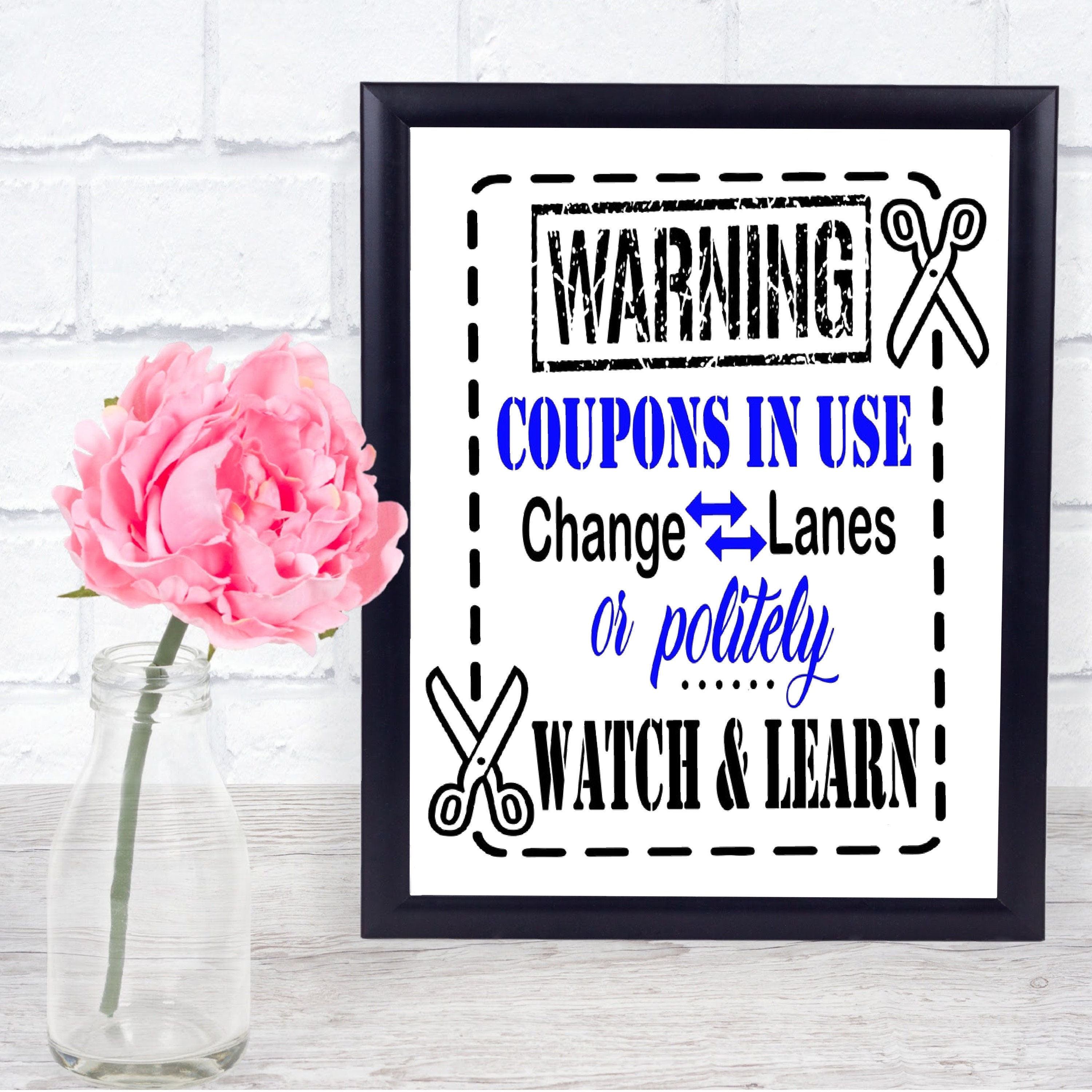 Couponing SVG & PNG- Coupon in Use, Couponing Digital File, Commercial ...