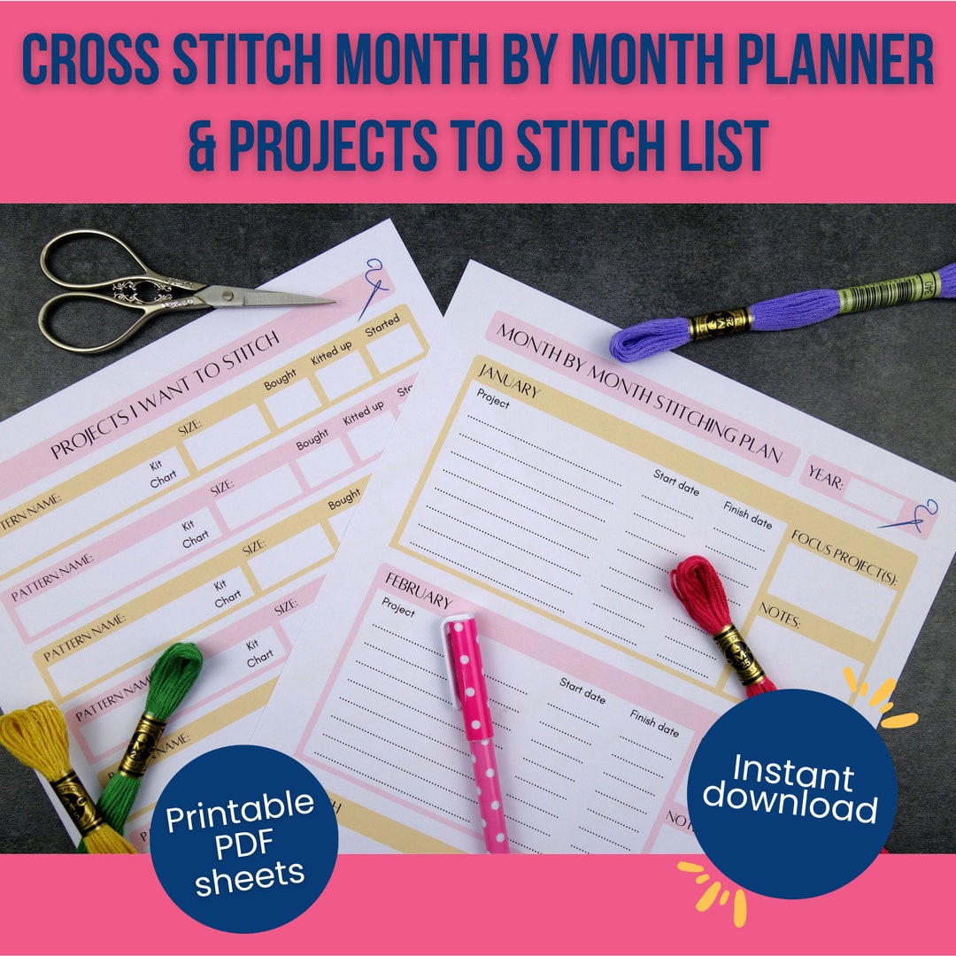 Cross Stitch Projects to Stitch and Month by Month Stitching Plan ...