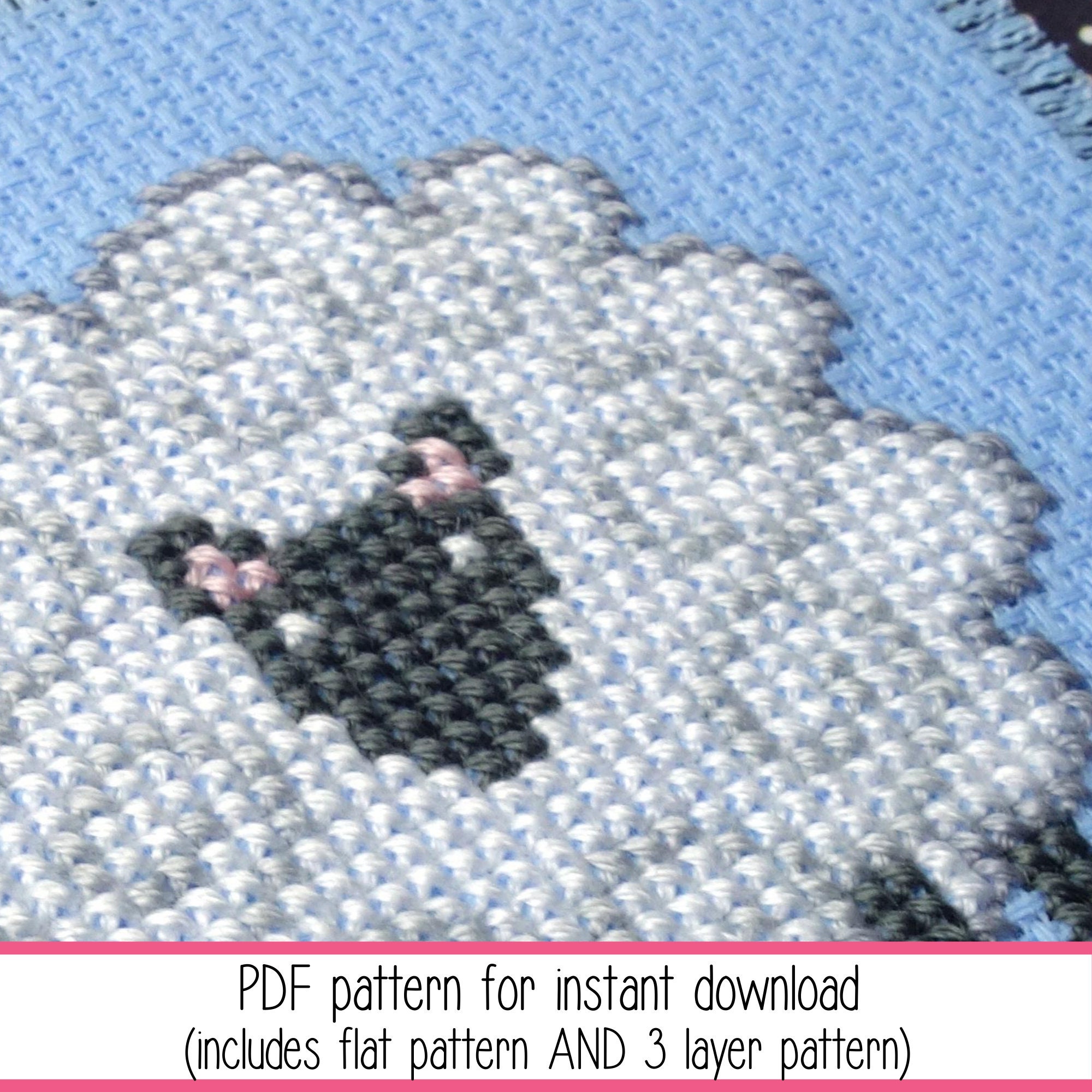 Small Sheep Cross Stitch Pattern With Option to Make as Layered 3D ...