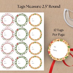 Christmas Gift Tag Bundle - Printable PDF Labels - Etsy