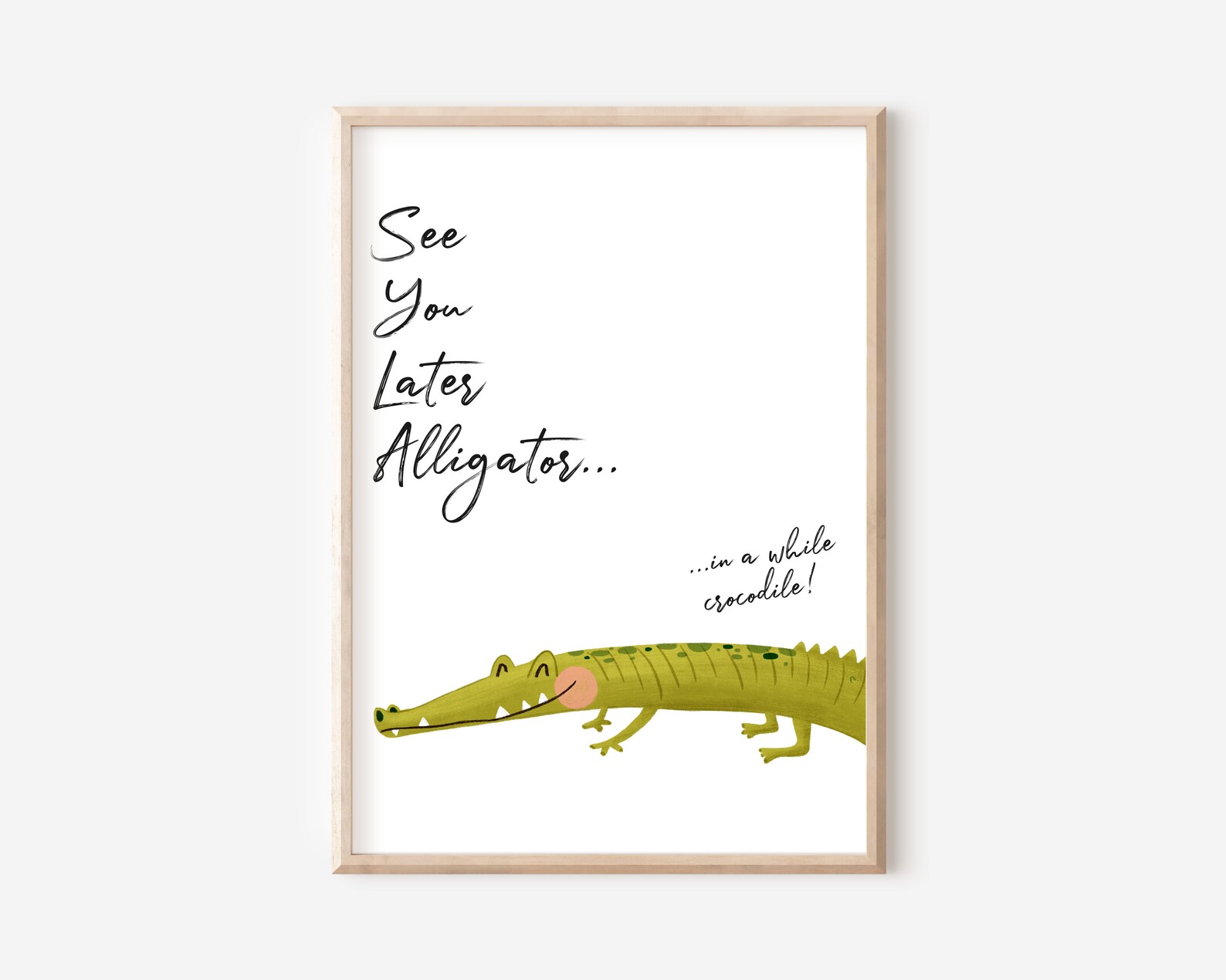 See You Later Alligator After A While Crocodile Bedroom Sign - Etsy