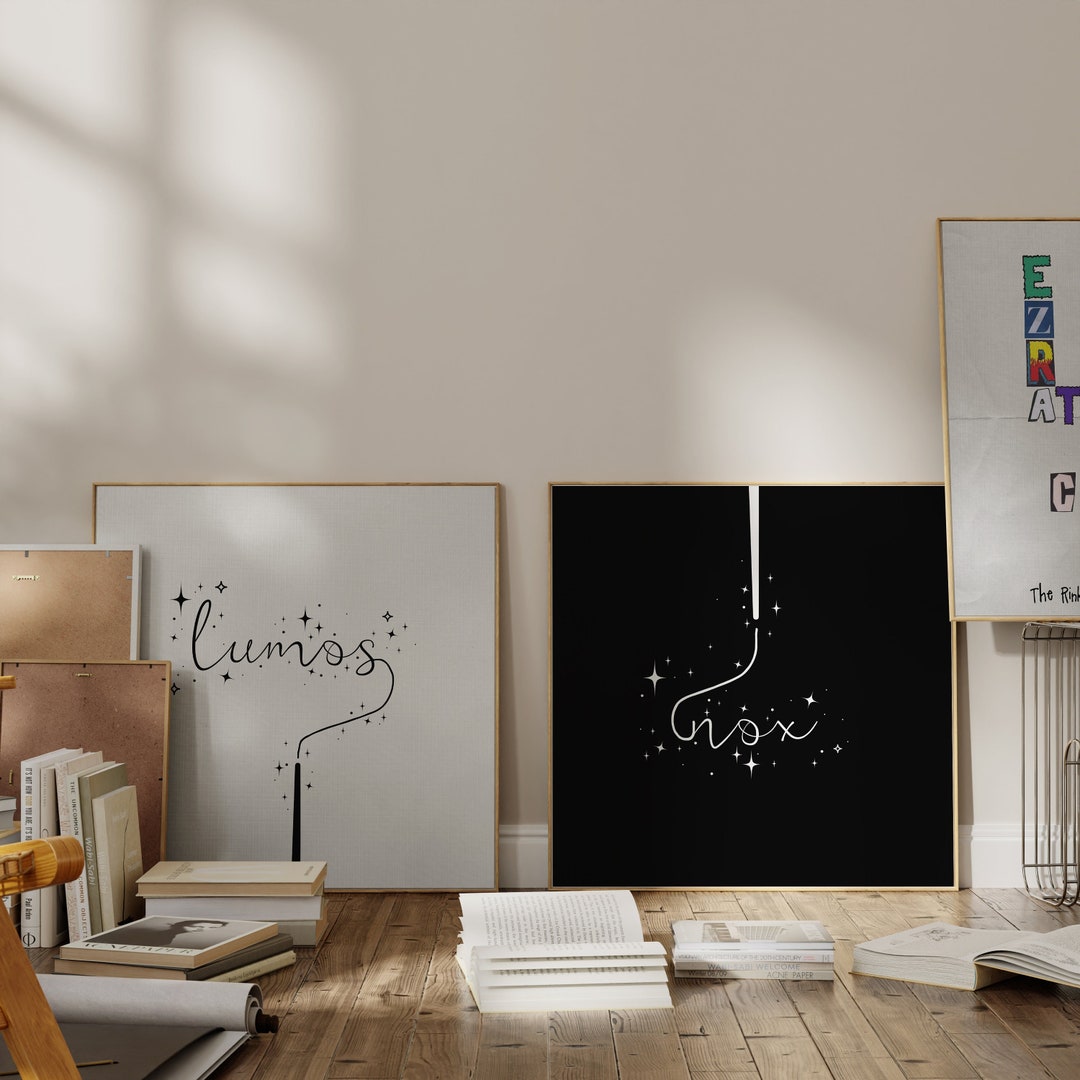 Square Wizard Prints, Magic Spell Prints, Kids Wall Art, Magic School ...