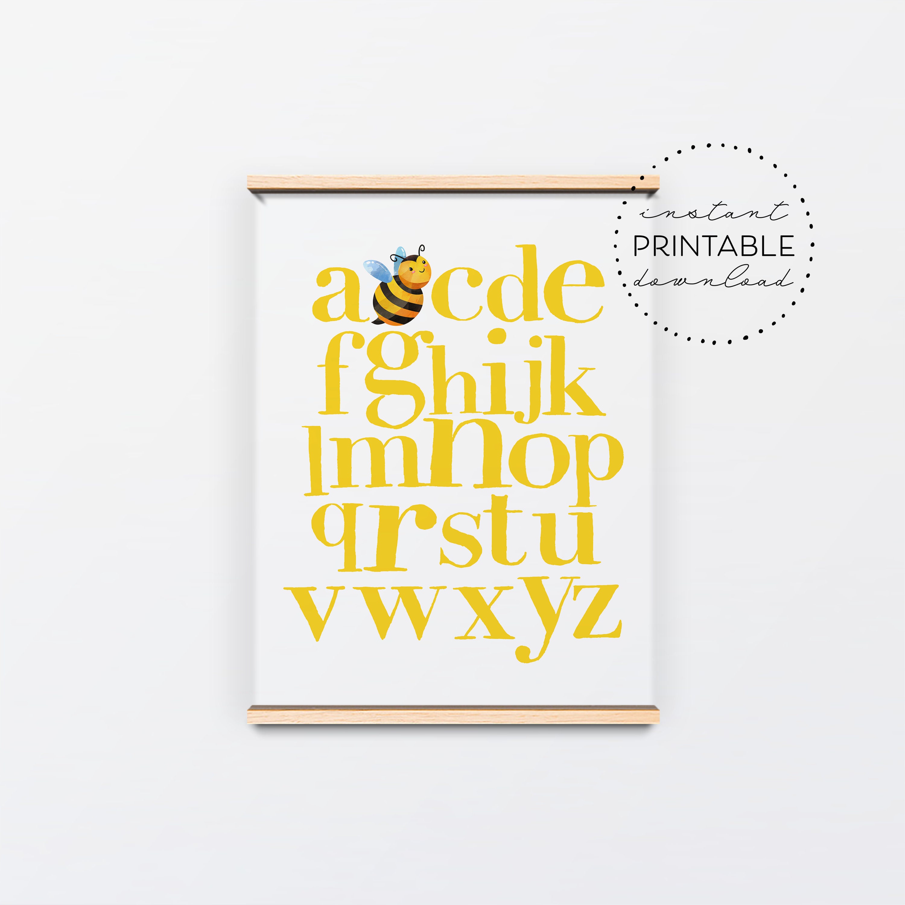 Honey Bee Bee Alphabet Honey Bee Numbers Bee Nursery - Etsy