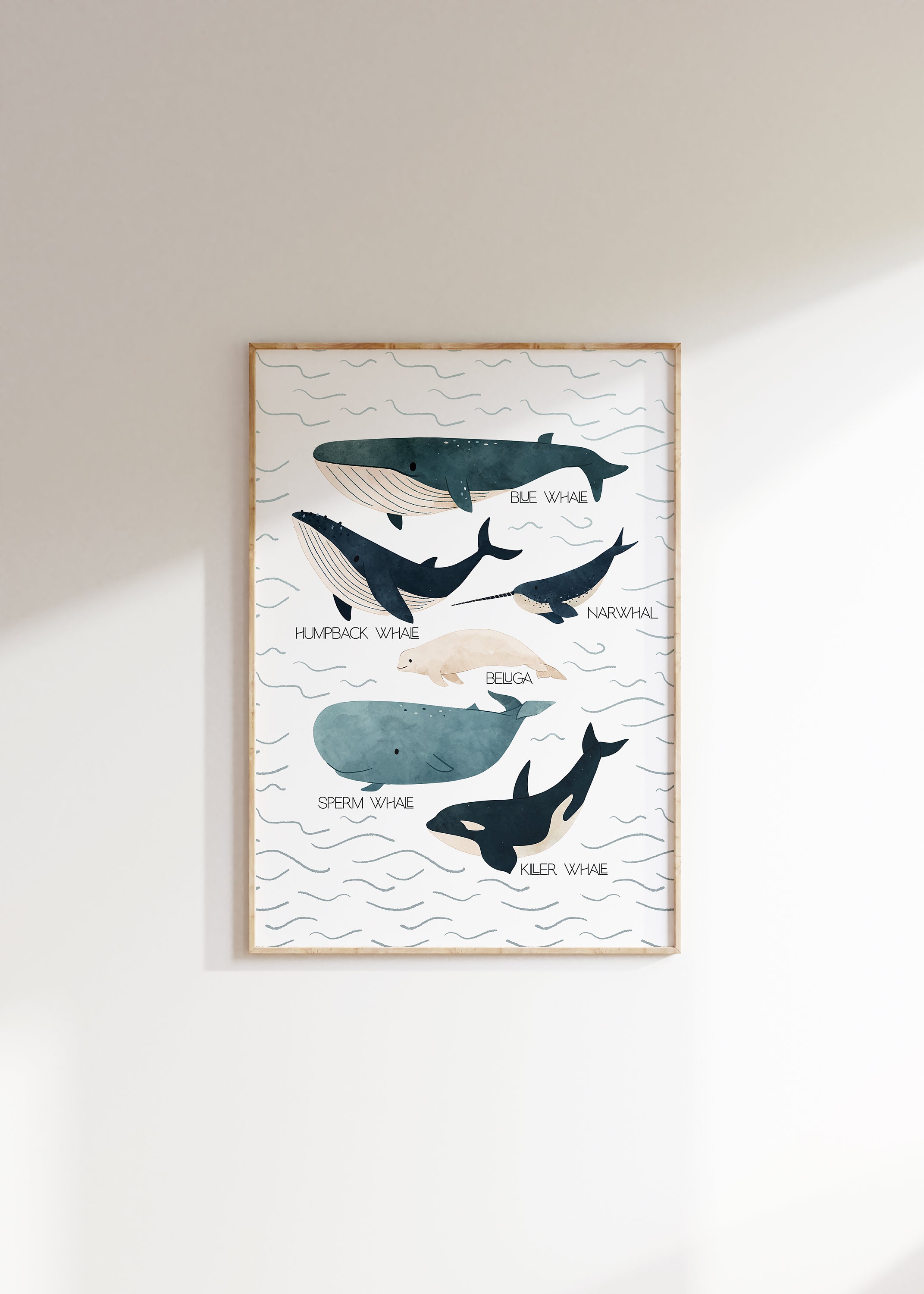 Ocean Animal Kids Prints Sea Animals Print Ocean Nursery - Etsy