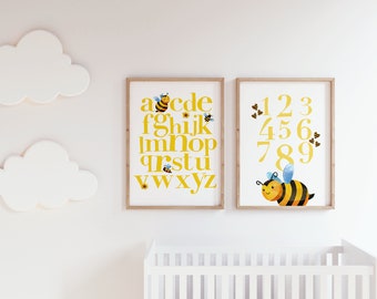 Honey Bee Alphabet - Etsy