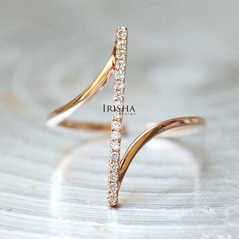 Diamond Bar Ring - Etsy