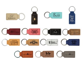 Leatherette Keychain | Etsy