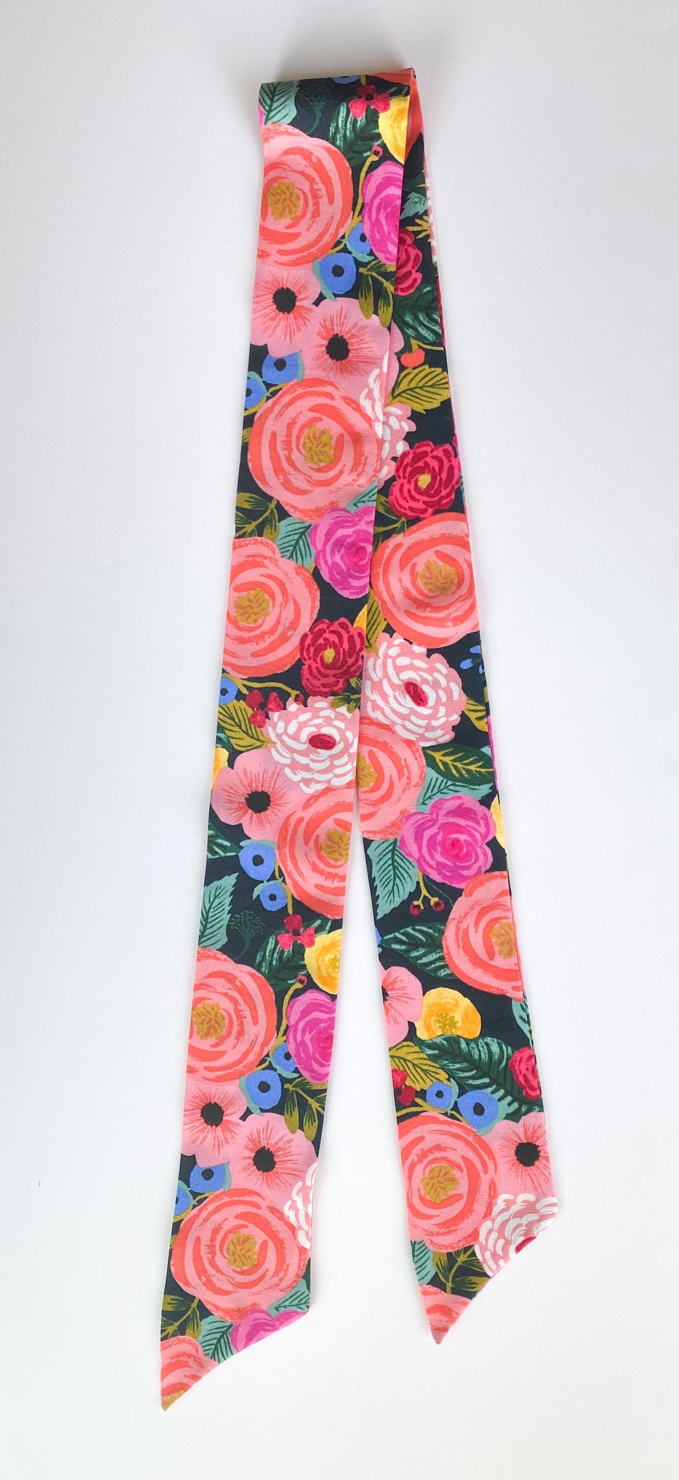 Skinny Scarf Rifle Paper Co Short Neck Scarf Headband - Etsy
