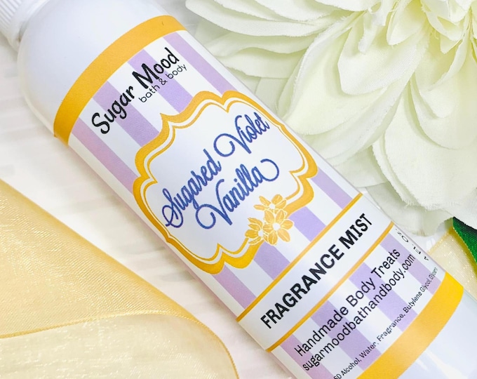Sugared Violet Vanilla Fragrance Mist, Body Spray, Perfume, Sugar Mood ...