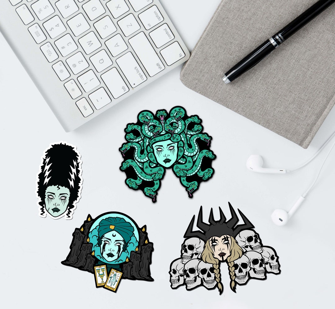 Medusa and Friends Matte Vinyl Sticker - Etsy