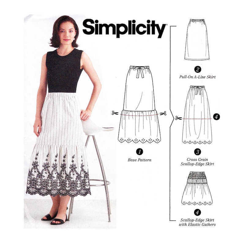 Simplicity K8929 2020 Pattern Hacking Skirt Women's Sizes XXS-XXL ...
