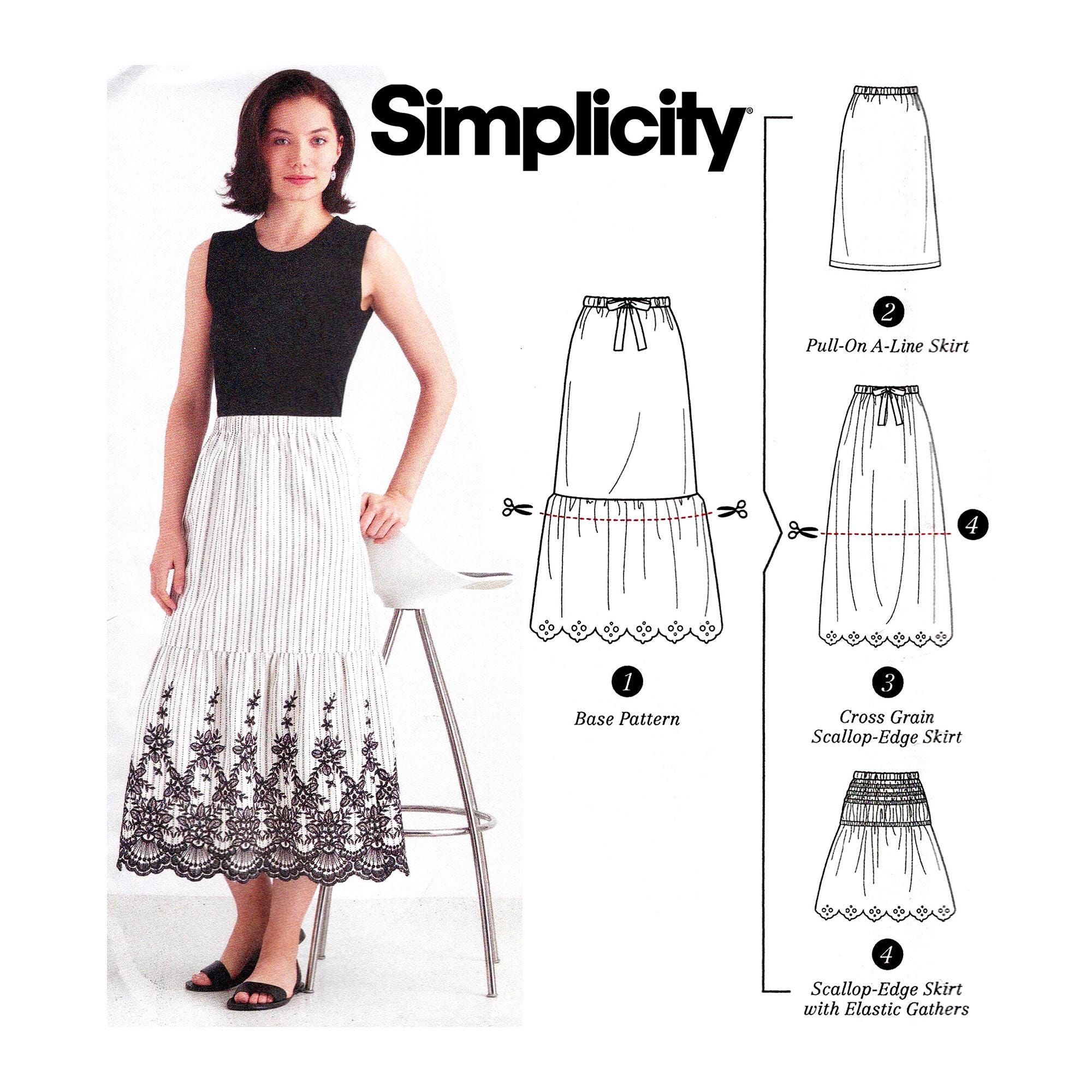 Simplicity K8929 2020 Pattern Hacking Skirt Women's Sizes XXS-XXL ...