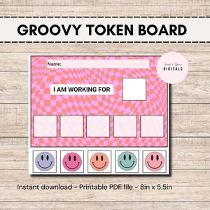 Tablero de fichas imprimible para niños / Apoyo visual / Terapia ABA ...