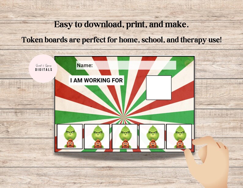 Printable Token Board | Visual Support | ABA Therapy | Classroom ...