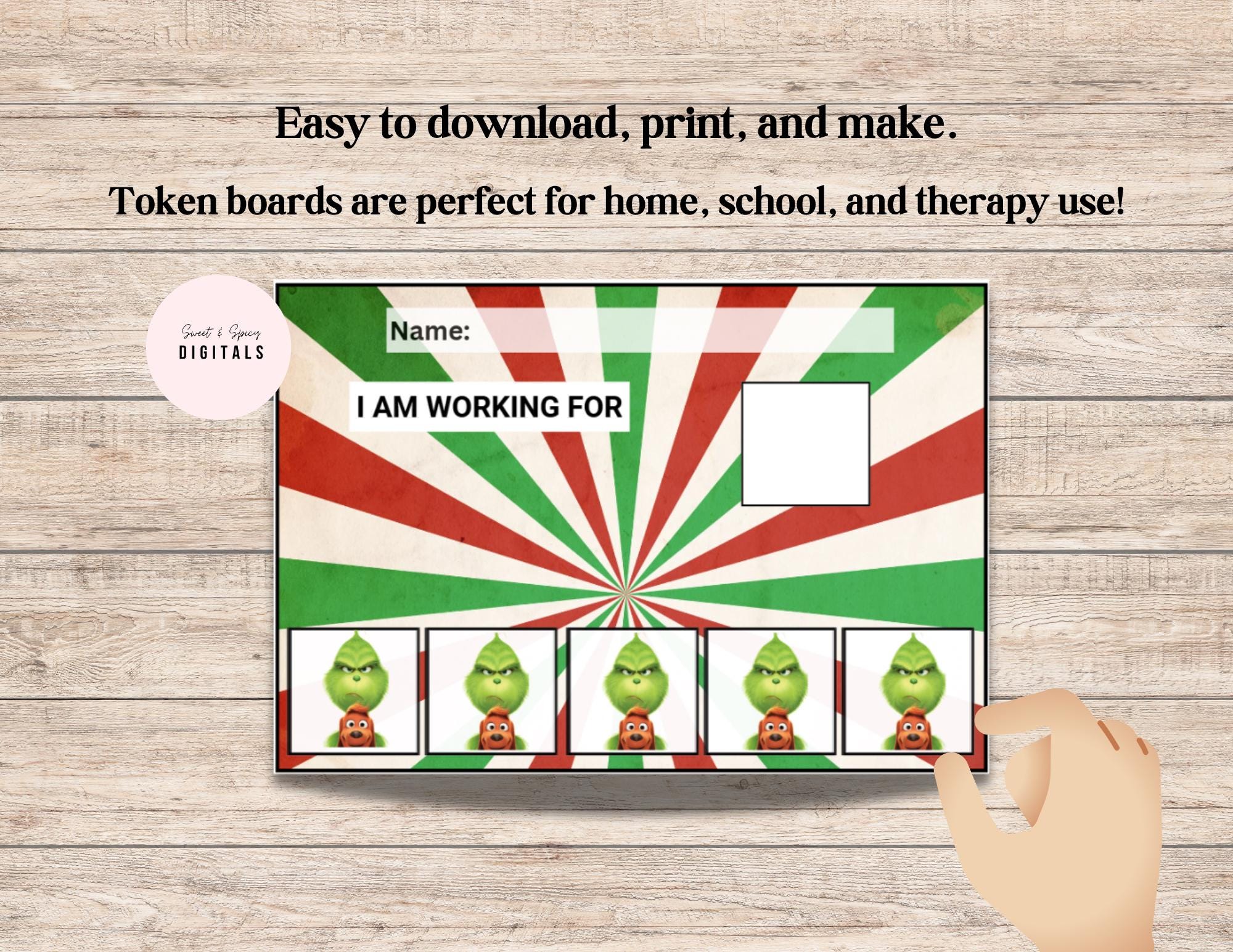 Printable Token Board | Visual Support | ABA Therapy | Classroom ...