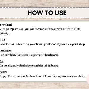 Printable Token Board | Visual Support | ABA Therapy | Classroom ...