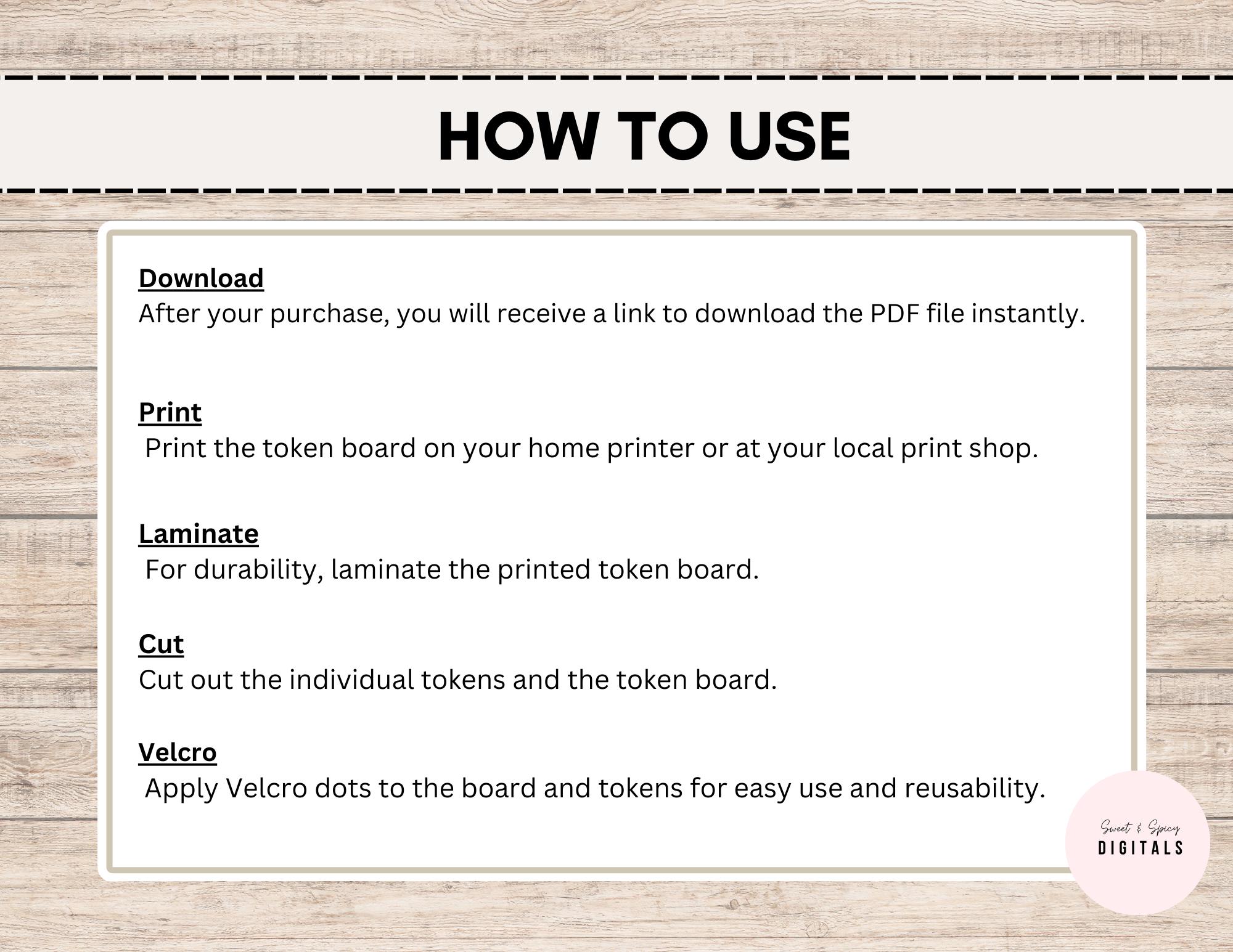 Printable Token Board | Visual Support | ABA Therapy | Classroom ...