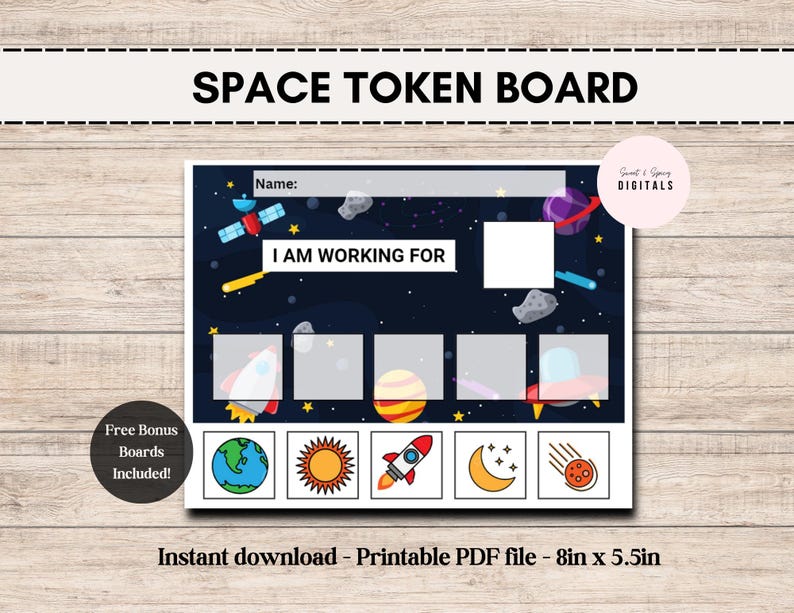 Printable Token Board for Kids | Visual Support | ABA Therapy ...