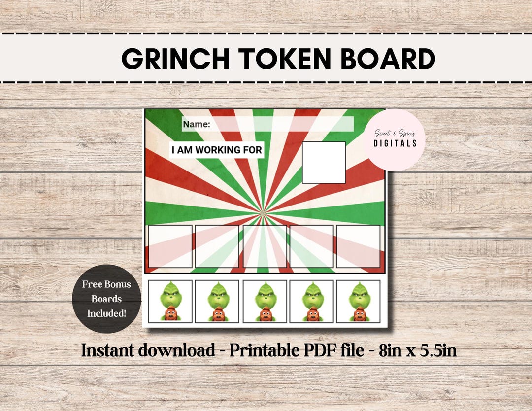 Printable Token Board | Visual Support | ABA Therapy | Classroom ...