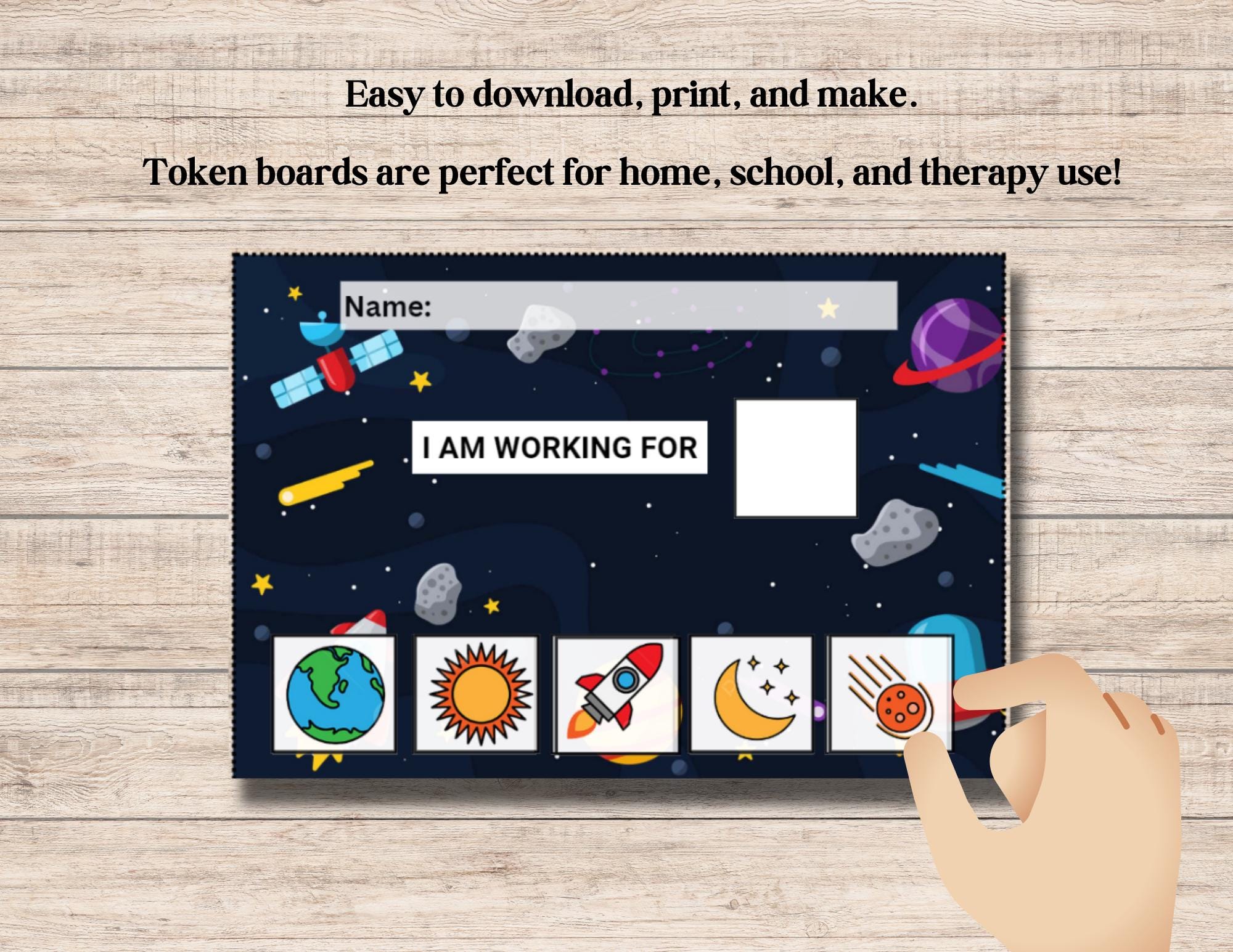 Printable Token Board for Kids | Visual Support | ABA Therapy ...