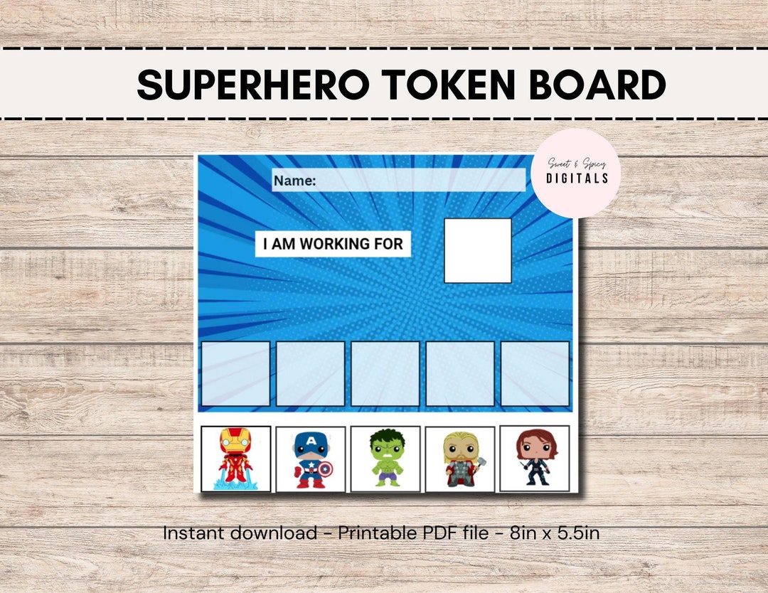 Printable Token Board Visual Support ABA Therapy Classroom Management ...