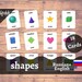 Shapes RUSSIAN Flash Cards | English Bilingual Cards | Geometric Shapes ...