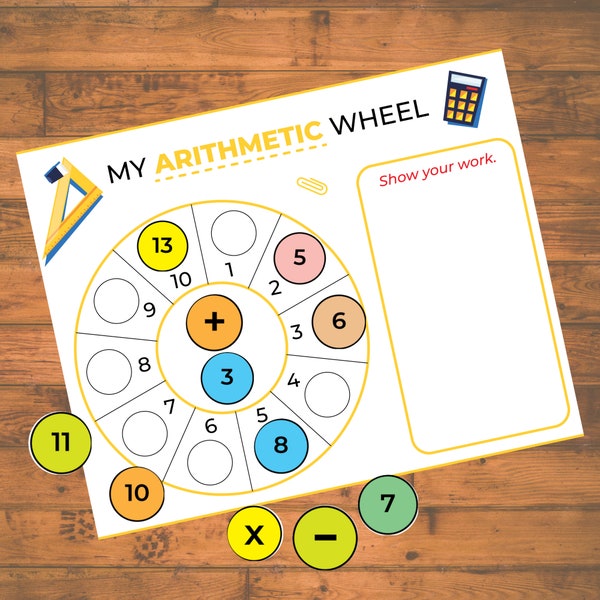 Multiplication Wheel - Etsy