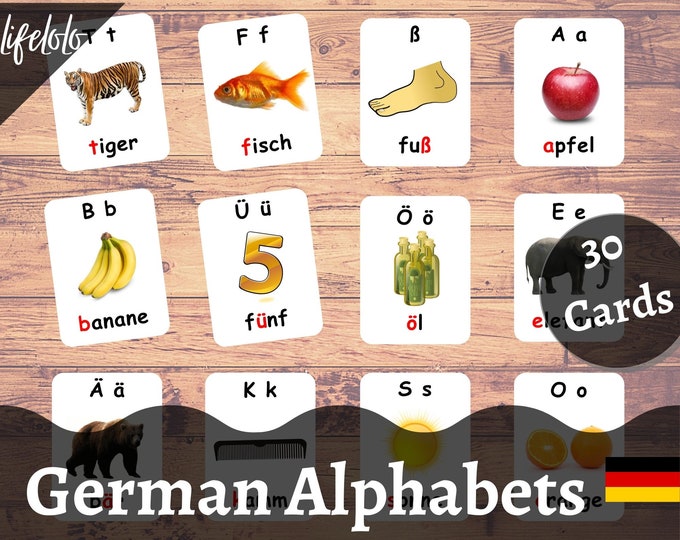 German Alphabet Letters - PDF / SVG Files Ready to Print, Printable ...