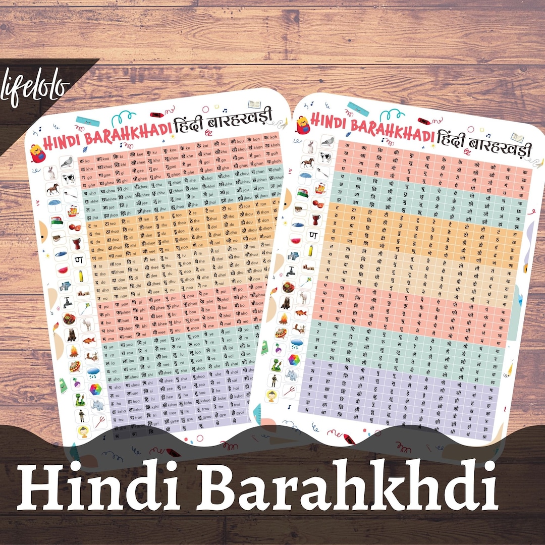 Hindi Barahkhadi, Hindi Matras Chart, Hindi to English Pronunciation ...