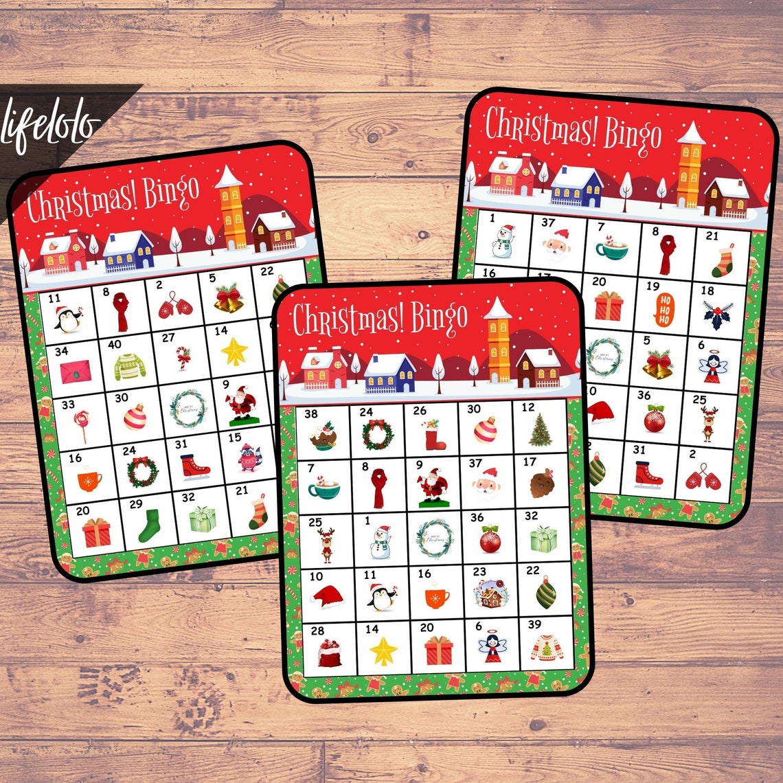 Christmas BINGO (virtual + Printable Cards), Holiday Party Bingo ...