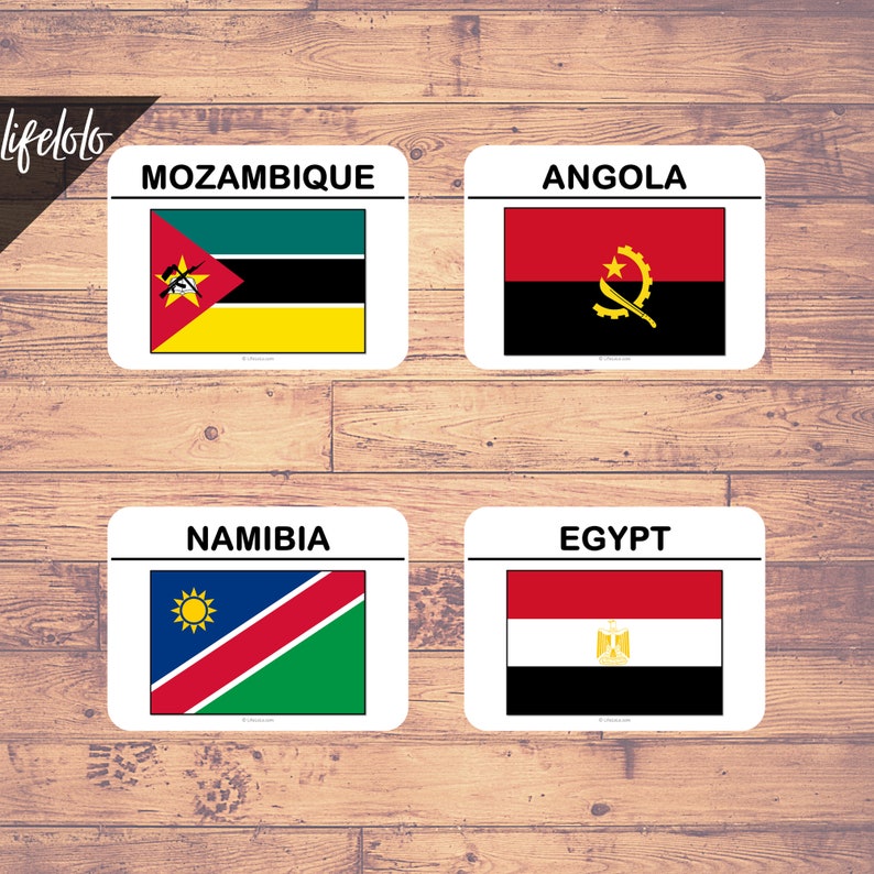 Flags of the World | Flash Cards, Printable World Flags, Montessori ...