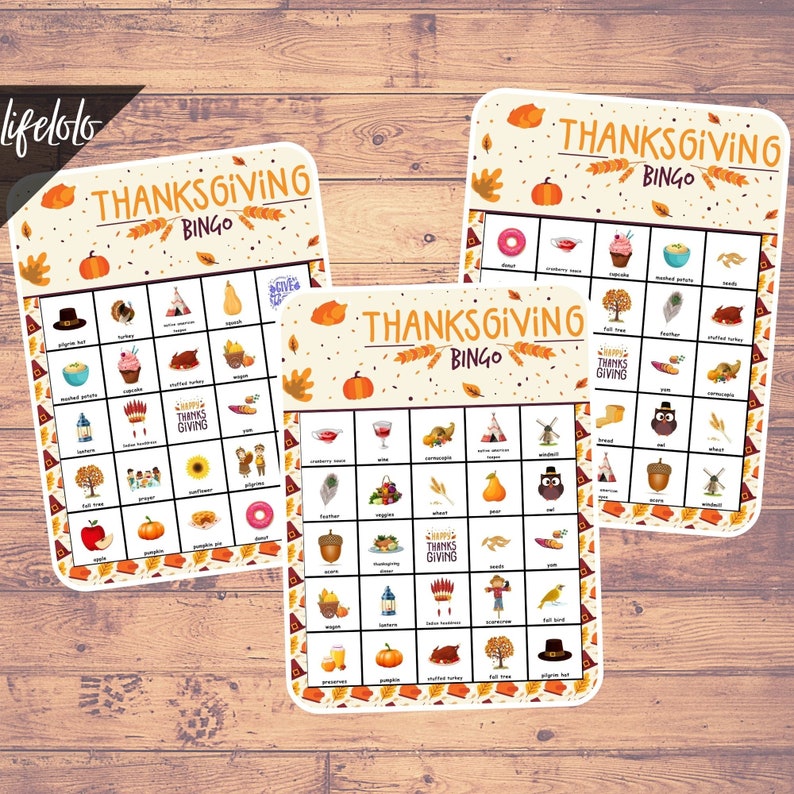 Themed Bingo Cards Printed Laminated Bingo Holidays Bingo | Etsy