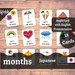 Months of the Year JAPANESE Flash Cards 12 Bilingual Cards - Etsy
