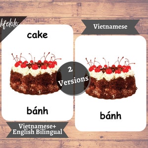 First Foods - VIETNAMESE, 48 Vietnamese Flash Cards, English Bilingual ...