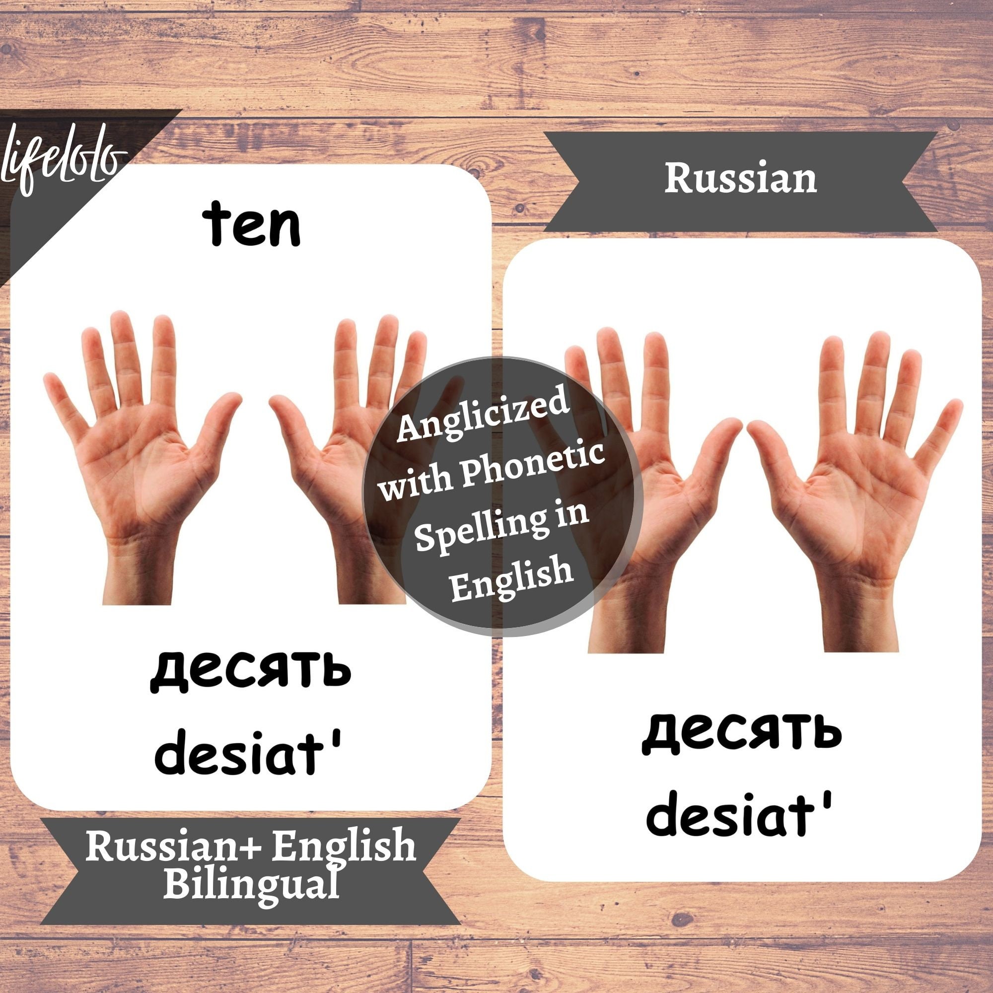 RUSSIAN Numbers Counting Flashcards Learn Russian Toddler | Etsy