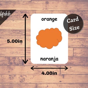 Colors SPANISH Version - English Bilingual Cards | 12 Spanish Flash ...