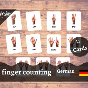 GERMAN Numbers, Counting Flashcards, Deutsche, Learn German, Toddler ...