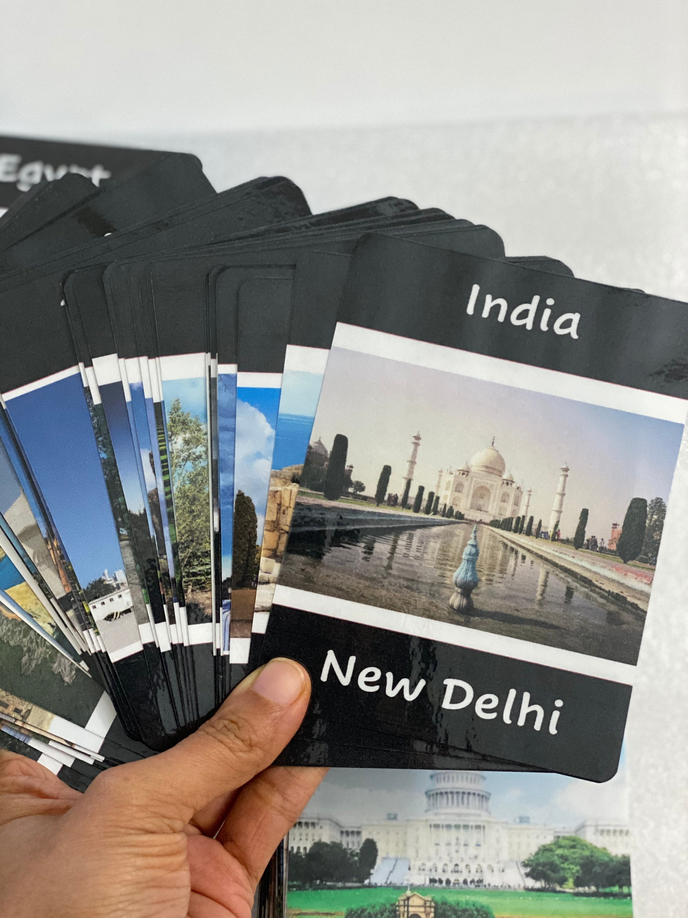 World Countries and Capitals set 1 100 Flash Cards | Etsy