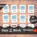 Days of the Week | VIETNAMESE | English Bilingual Cards | 12 Vietnamese ...
