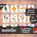 Months of the Year Traditional CHINESE Flash Cards 12 - Etsy