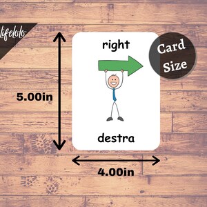 Antonyms ITALIAN Flashcards, English Bilingual Cards, 104 Opposite ...