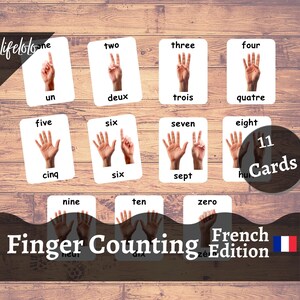 French Laminated Flash Cards | Handmade Flash Cards | Laminated Three ...